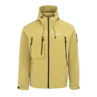 Firetrap Windjacke f&uuml;r Herren, mit Kapuze, winddicht (Gelb)