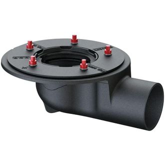 Aco Dachablauf Passavant Spin DN100/0Grad Guss Pressflansch, 7054.11.12
