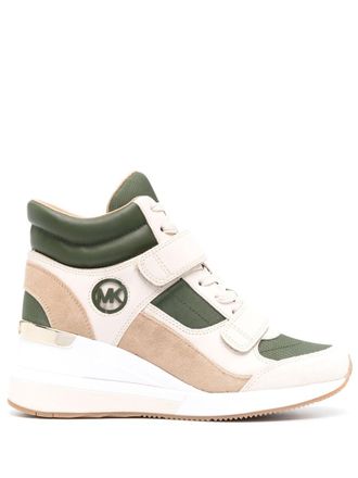 Michael Michael Kors baskets montantes Ghibly &agrave; semelle compens&eacute;e - Tons neutres