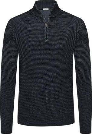 Phil Petter Heavy-Strick-Troyer aus Merinowolle in Bicolor-Optik in