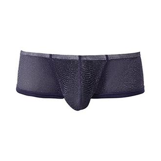 Generic String pour homme - Couleur unie - Haute respirabilit&eacute; et taille basse - Cale&ccedil;on dangle plat avec poche Bulge - Sous-v&ecirc;tements unis - Sous-v&ecirc;tements p