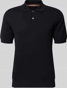 Christian Berg Regular Fit Poloshirt in Strick-Optik