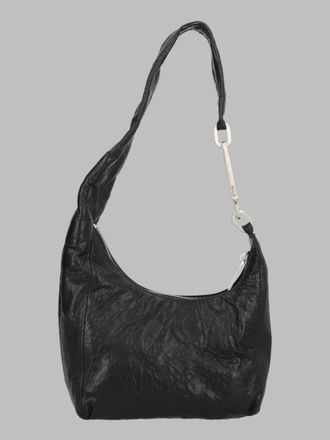 Rick Owens Womens Shoulder Bag Disco Gemini Leather Black Lamb