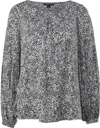 Comma Langarmbluse Bluse Bluse mit Faltendetails