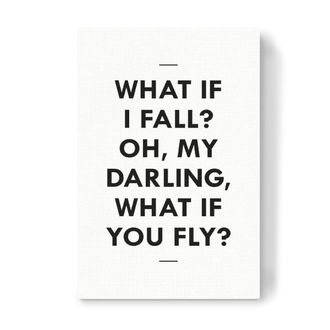 artboxONE Leinwand 45x30 cm Typografie What IF von Sinan Saydik