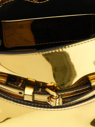 Moschino Tie Me Top Handle Bag - Gold