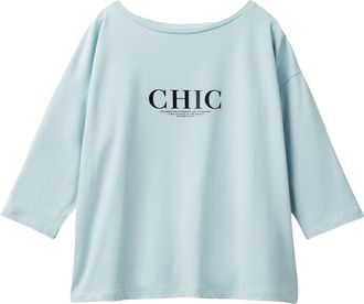 Benetton Damen 3iwpd108u T-Shirt, Aqua 31a, Medium