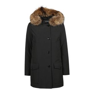 Woolrich Abnehmbarer Pelzparka f&uuml;r arktisches Wetter - - Coats - Damen - Schwarzk - L