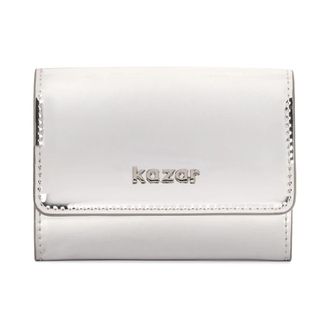 Kazar Kompakte silberne Geldb&ouml;rse aus Lackleder - - Accessories - Damen - Grau - ONE SIZE