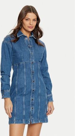 Guess Jeanskleid W5RK99 D4H71 Blau Regular Fit