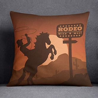 Bonamaison Le Jardin du Lin Zierkissenhüllen, Mehrfarbig, 45x45