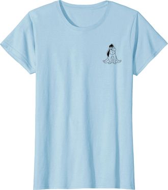 Disney Winnie The Pooh Eeyore Simple Left Chest T-Shirt