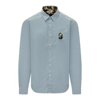 A Bathing Ape 1ST Camo ONE Shirt - - Shirts - Herren - Blau - S