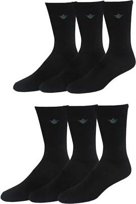 Dockers Chaussettes de performance pour homme - 3 paires et 6 paires de chaussettes athl&eacute;tiques et habill&eacute;es pour homme, Noir 81 (6 paires), 10-13
