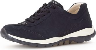 Gabor Damen Low-Top Sneaker, Frauen Halbschuhe,schnürschuhe,schnürer,straßenschuhe,Strassenschuhe,Sportschuhe,nightbl.(S.w/blau),37.5 EU / 4.5 UK