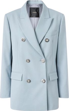 Pinko Pinko, Femme, Vestes, Bleu, Taille: 34 FR Guineana Blazer