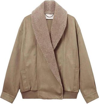 Stella McCartney Lederjacke - Beige
