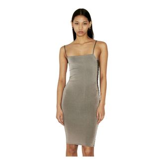 Isa Boulder Gestricktes Midi-Kleid - - Dresses - Damen - Grau - L