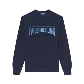 Vilebrequin Cotton Sweat Flocked Logo - - Sweatshirts & Hoodies - Herren - Blau - S