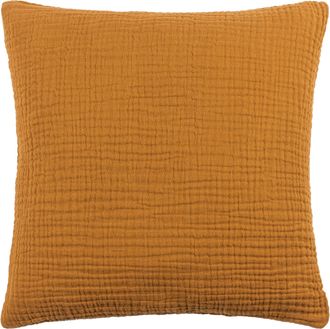 furn. Yard Hof Lerche Musselin Crinkle Wattebaukissen Abdeckung 45 x 45 cm Einfarbig Modern Rei&szlig;verschluss Kissenbezug Dekoration Wohnzimmer Schlafzimmer, C