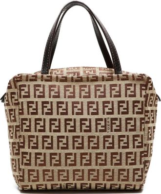 Fendi sac à main à motif Zucchino (1990-2000) - Tons neutres