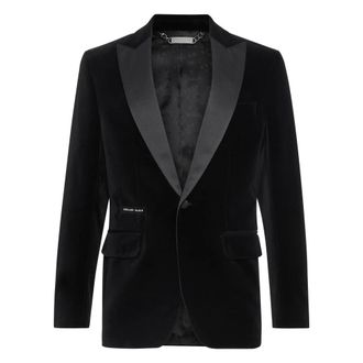 Philipp Plein Homme, Vestes, Noir, Taille: 2XL Lord Fit Skull Blazer