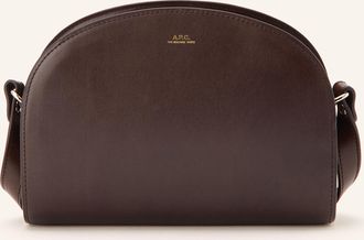 A.P.C. Schultertasche Demi Lune braun