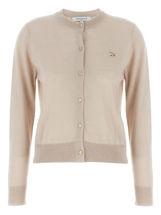 Maison Kitsuné cardigan Baby Fox - Tons neutres