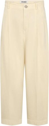 Rossi Rossi, Femme, Pantalons, Beige, Taille: 36 FR Noa Crop Pantalons