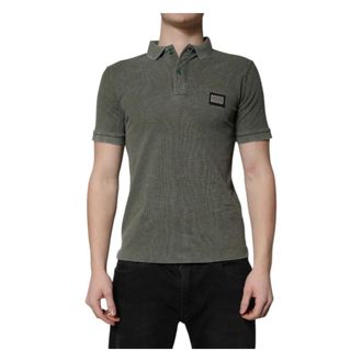Dolce & Gabbana Polo T-Shirt - - Tops - Herren - Gr&uuml;n - XS