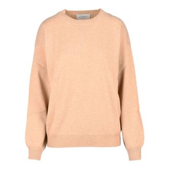 Ballantyne Woll Rundhals Pullover Sweater - - Knitwear - Damen - Beige - L