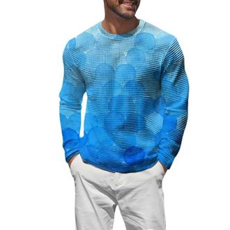 Generic Haut &agrave; col roul&eacute; pour homme, col roul&eacute; l&eacute;ger et respirant, confortable, doux au toucher, haut de printemps et dautomne, bleu, 3XL