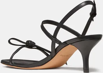 Kate Spade New York Kate Spade Loop Kitten-Heel-Sandalen f&uuml;r Frauen in Schwarz, Gr&ouml;&szlig;e: 40.5 | Milano Calf