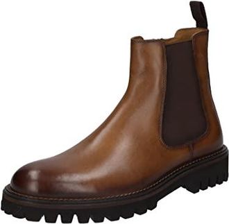 Josef Seibel Homme Bottines Chelsea Romed 02, Monsieur Bottines,Largeur G (Normale),Semelle int&eacute;rieure Amovible,Marron (Cognac),42 EU / 8 UK