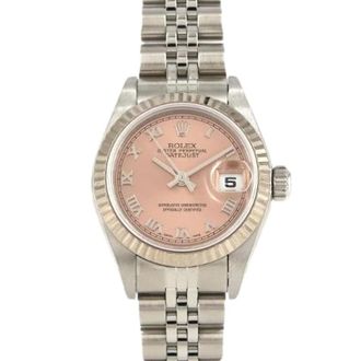 Rolex Pre-owned Datejust Acier Inoxydable Or Blanc - Femme - Pre-owned - Rose - Taille: ONE Size
