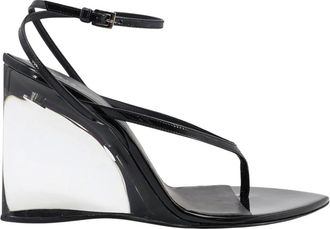 Alaia Femme, Chaussures, Noir, Taille: 39 EU Invisible Thong Sandales