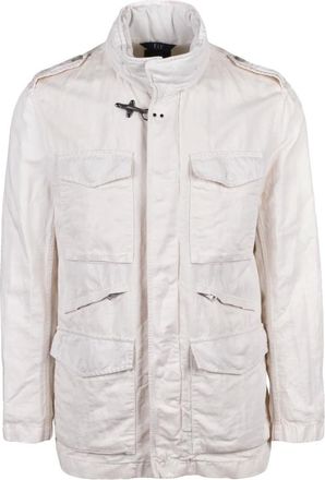 Fay Homme, Vestes, Blanc, Taille: S Sahariana Jacket