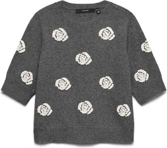 Vero Moda Vmdoffy Intarsia 2/4 O-Nk Pullov Ga Noos