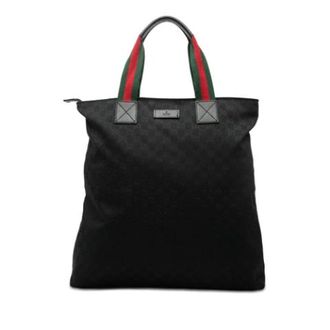 Gucci Pre-owned Nylon Tote Bag - - Pre-owned - Damen - Schwarzk - ONE SIZE