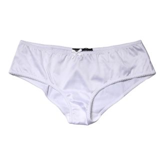 Dolce & Gabbana Seiden-Stretch-Slip mit mittelhohem Bund - - Underwear - Damen - Wei&szlig; - S