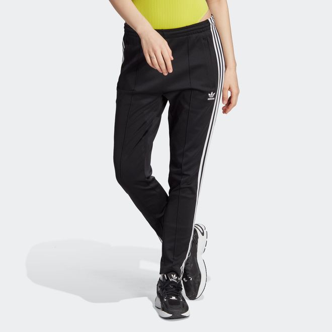 Sporthose ADIDAS ORIGINALS SST CLASSIC TP, Damen, Gr. XL, N-Gr, schwarz, Obermaterial: 50% Baumwolle, 43% Polyester, 7% Elasthan, gestreift, Hosen Spo