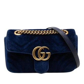 Gucci Pre-owned Umh&auml;ngetasche - - Pre-owned - Damen - Blau - ONE SIZE
