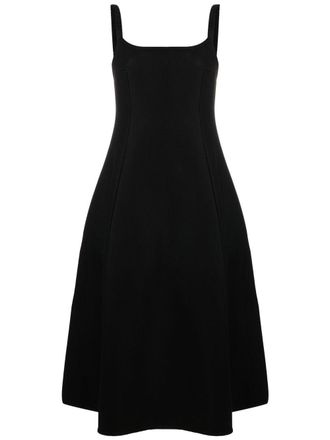 Khaite Schulterfreies Midikleid - Schwarz