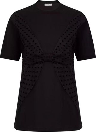 Nina Ricci Femme, Tops, Noir, Taille: 36 FR Chemisier en coton avec un