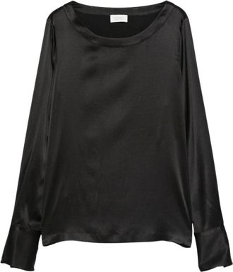 Mazzarelli Femme, Blouses et Chemises, Noir, Taille: 36 FR Angie Blouse