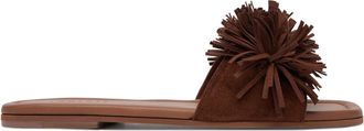 INUIKII Pantoletten Inuikii Fringes Flower 1014.003.0031.150 Braun
