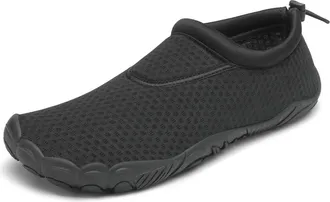 Mishansha Badeschuhe Herren Damen Wasserschuhe Atmungsaktive Schnell Trocknend Schwimmschuhe rutschfeste Leicht Barfußschuhe fur Männer Frauen, Schmierfett Schw