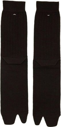 Maison Margiela Homme, Sous-v&ecirc;tements, Noir, Taille: ONE Size Tabi Ribbed Crew Socks