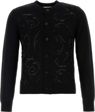 Ernest W. Baker Homme, Pulls, Noir, Taille: S Wool Cardigan