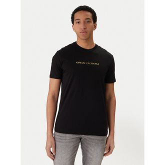 A|X Armani Exchange T-Shirt XM002827 AF12308 UC001 Schwarz Regular Fit